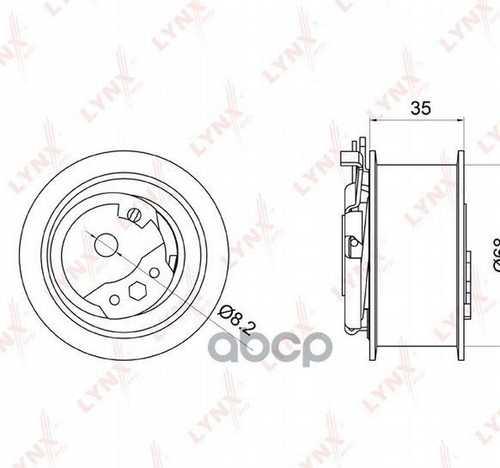 Ролик натяжной ремня грм audi A3 1.9D-2.0D 00-10