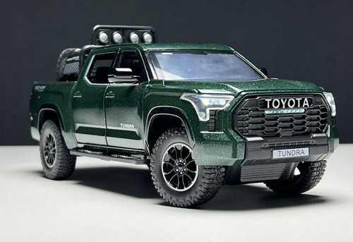 Машинка Toyota Tundra металл зеленая