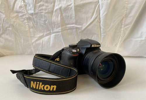 Фотоаппарат nikon d 3300 + объектив 35 mm
