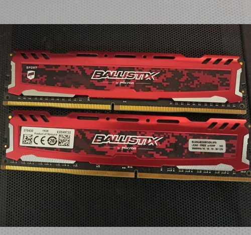 Оперативная память ddr4 crucial ballistix