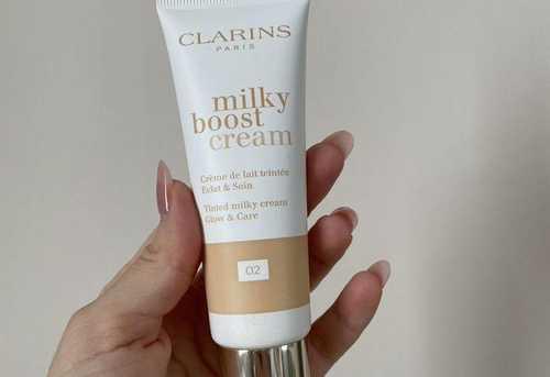 Clarins milky boost cream тональный крем