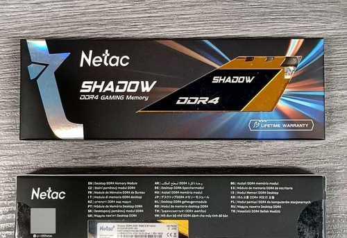 Оперативная память Netac shadow DDR4 Gaming Memory