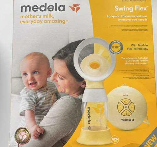 Молокоотсос электрический medela swing flex