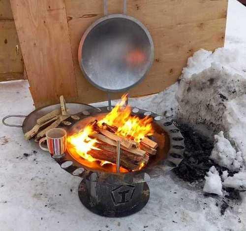 Очаг для костра, мангал, садж из нержавеющей стали