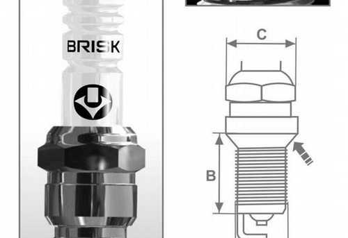 Brisk GR15YP-3 Свеча зажигания ford focus/mondeo 1