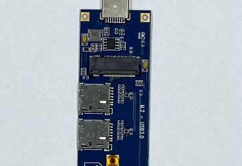 Беспроводной модуль M2 To USB 3.0 board (2 SIM)