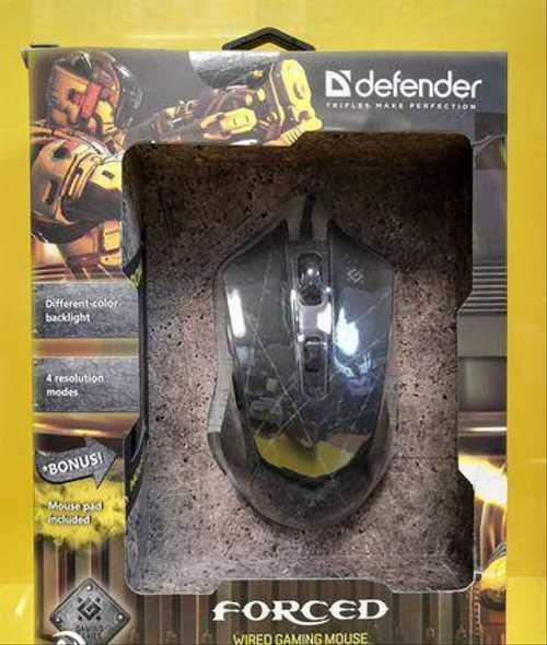 Игровая мышка Defender Forced новая оригинал