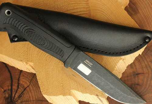 Нож Речной Aus-8 с черным клинком
