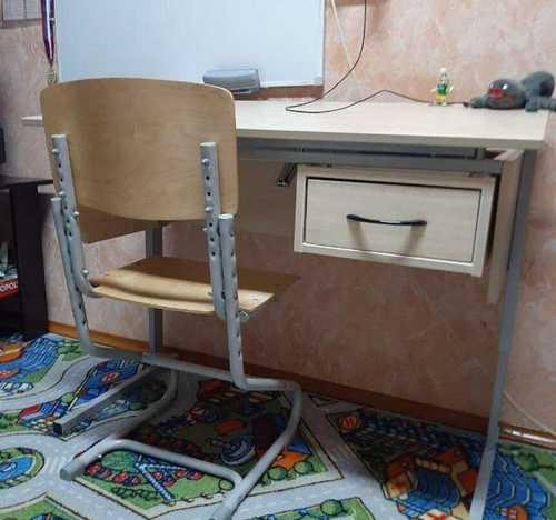 Растущая парта и стул