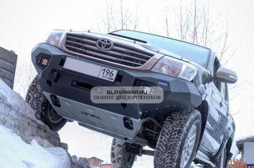 Силовой бампер передний rival алюминиевый Toyota H
