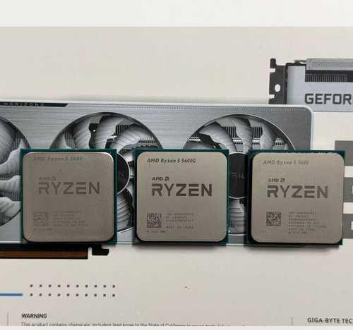 Процессоры Ryzen 5 5600G, 3600, 2600