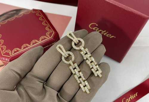 Длинные серьги cartier agrafe