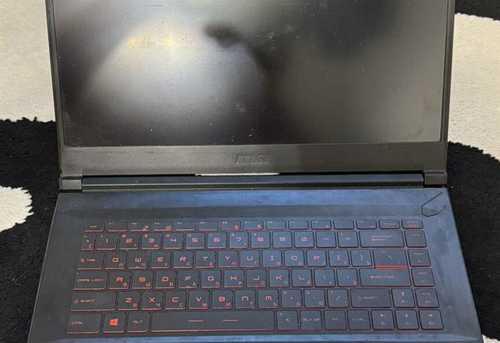 Игровой ноутбук 15.6" MSI GF63 Thin 9RCX-867XRU, 256 ГБ, Core i7-9750H, RAM 16 ГБ, GeForce GTX 1050 Ti 4 ГБ