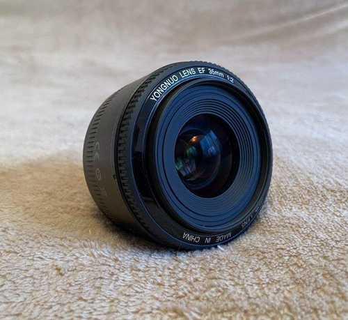 Объектив Yongnuo YN35mm F2 для Canon EF