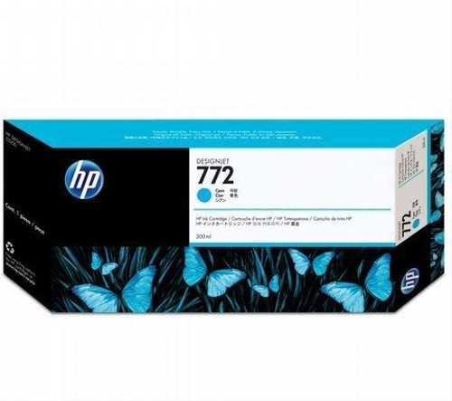 Картридж для плоттеров HP 772 голубой