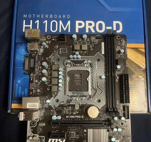 Материнская плата MSI h110m pro-d