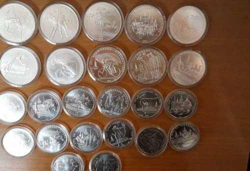 Монеты Олимпиада-80. Серебро. UNC