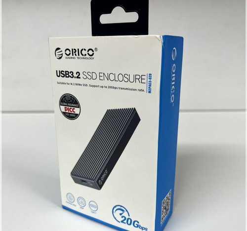 Внешний корпус для SSD M2 Orico-M2PAC3-G20-GY-BP