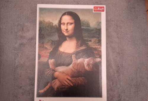 Пазл Мона Лиза с котом trefl
