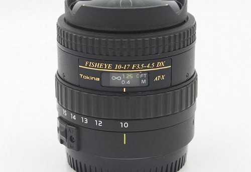 Tokina AT-X 10-17mm f/3.5-4.5 AF DX Fish-Eye Canon