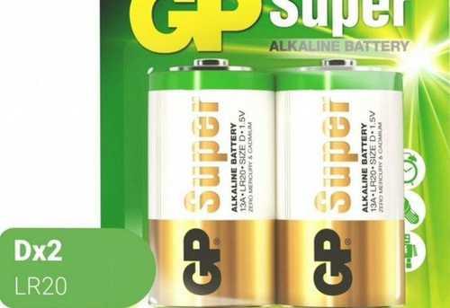 Батарейки GP Super 13А (LR20) - 2шт