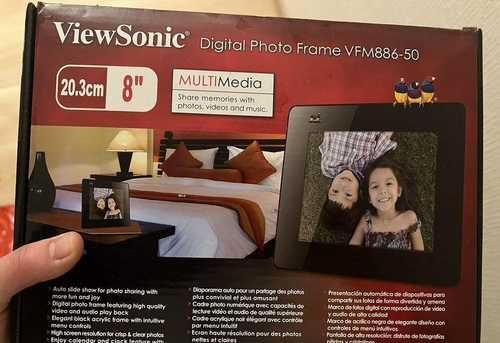 Новая фоторамка viewsonic vfm886-50 электронная