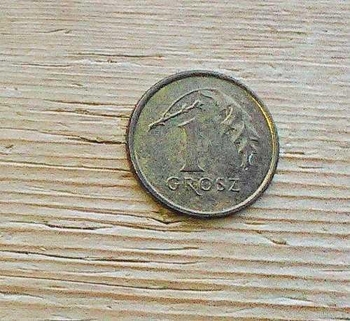 Монета Польши - 1 грош 1993 года