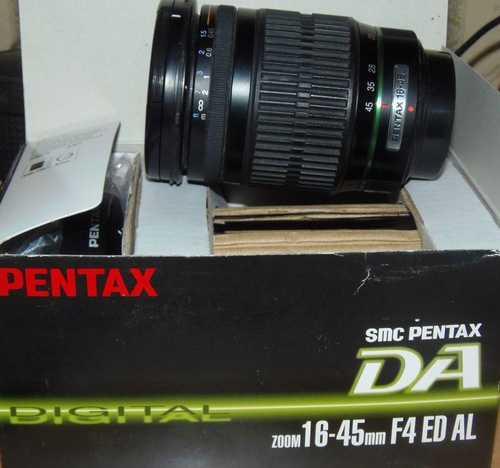 Обьектив smc pentax da zoom 16-45mm f4ed al