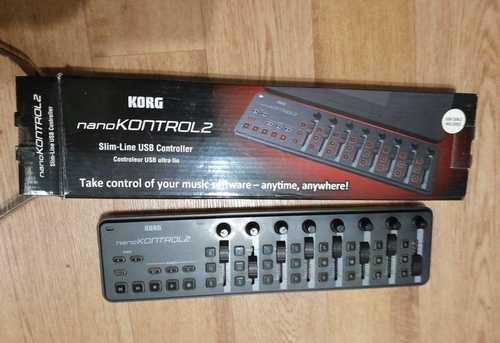 Миди контроллер Korg nanokontrol 2