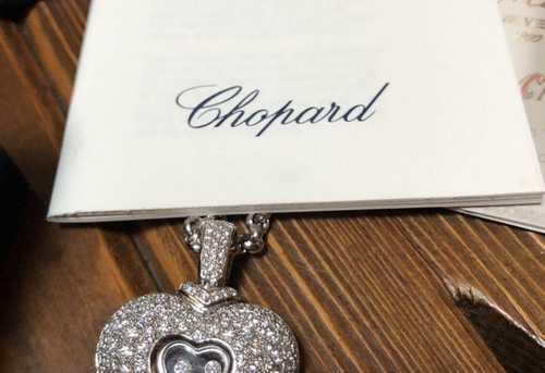 Подвеска кулон Chopard оригинал белое золото