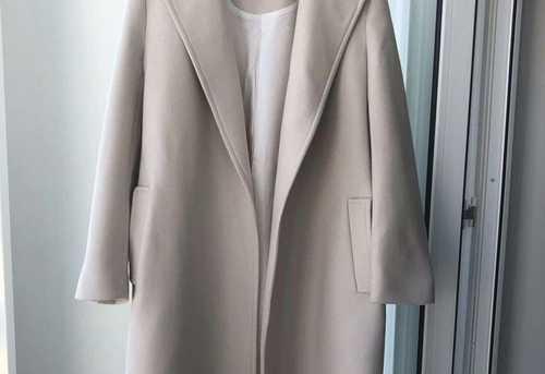Новое пальто Zara из смесовой шерстяной ткани