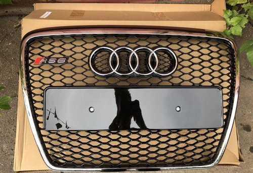 Audi a6 c6 a6c6 решетка радиатора RS6 хромобод