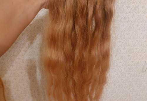Волосы натуральные волна 60 см для наращивания