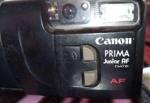 Плёночный фотоаппарат Cannon prima Junior AF date