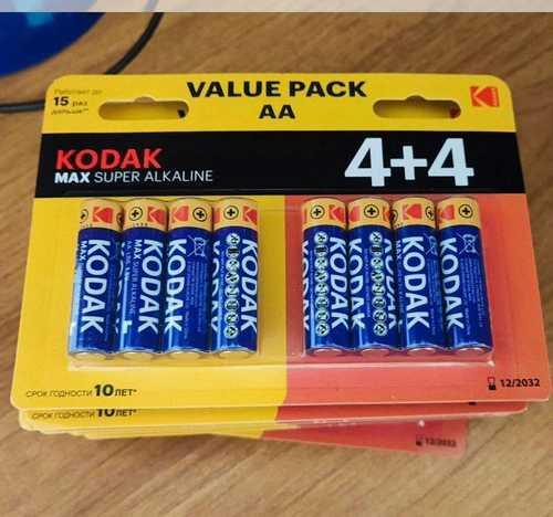 Батарейки аа Kodak max super alkaline новые