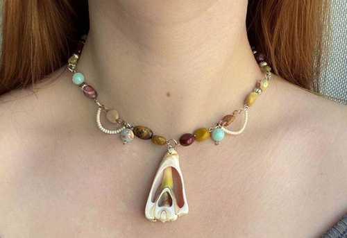 Чокеры, ожерелья из натуральных камней