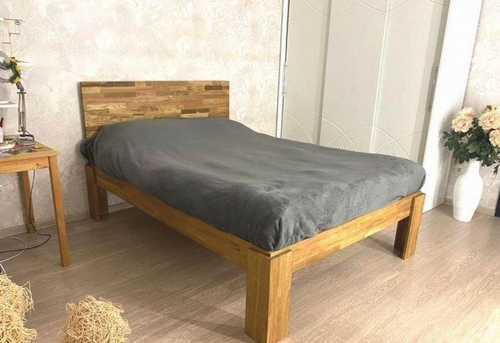 Деревянная кровать из массива (дуб)