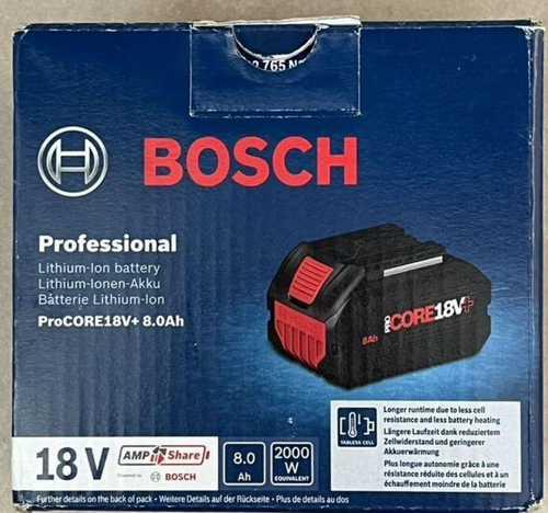 Аккумулятор bosch 18v