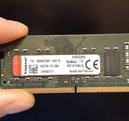 Оперативная память Kingston sodimm DDR4 8GB 3200