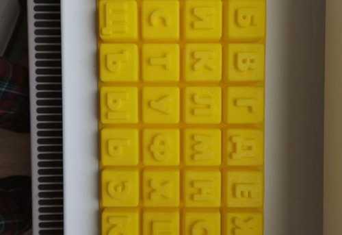 Силиконовая форма шоколад молд трафарет алфавит