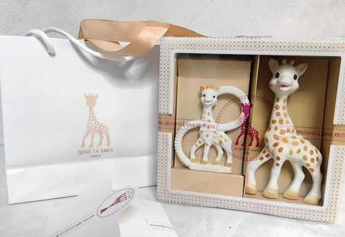 Новый набор sophie LA girafe из натур.каучука
