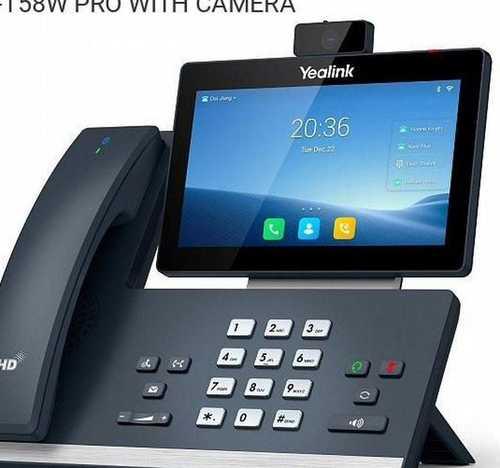 SIP-T58W PRO with camera, IP-телефон Yealink SIP-T58