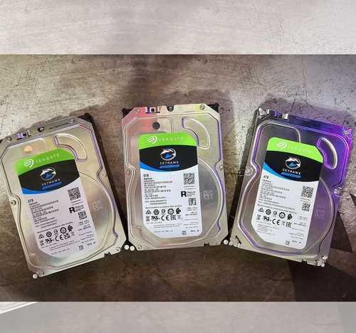 Жесткий диск seagate skyhawk 4tb, 6tb