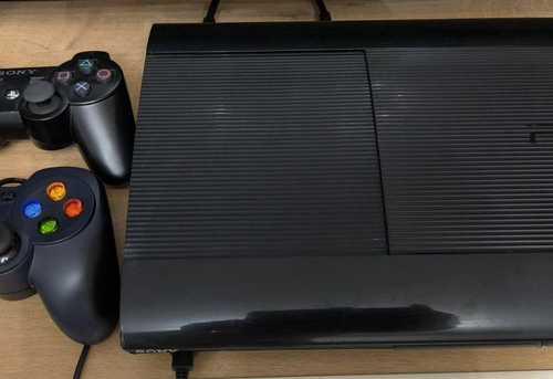 PS3 SuperSlim 500Gb Прошита,40 игр,2 геймпада