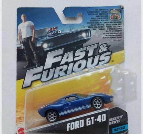 Mattel - Ford GT-40 Fast and furious