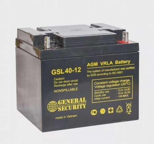 Аккумулятор General Security GSL 40-12