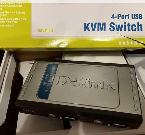 D-Link 4-Port USB KVM Switch