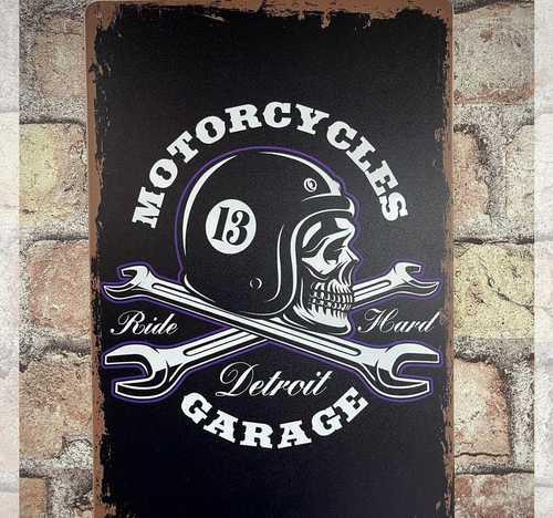 Декор Motorcycles Detroit Garage