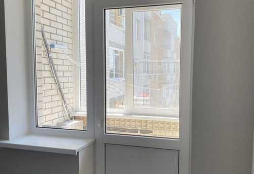 Продам балконный блок (дверь+окно)
