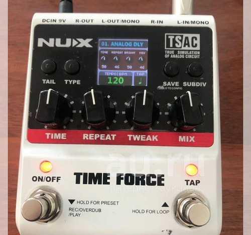 Педаль мульти-эффектов делей Nux Time Force